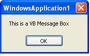 VB: VB Message Box