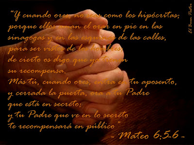 YO SOY EL BUEN PASTOR: Mateo 6:5-6