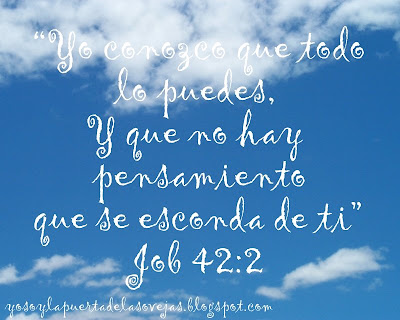 YO SOY EL BUEN PASTOR: Job 42:2