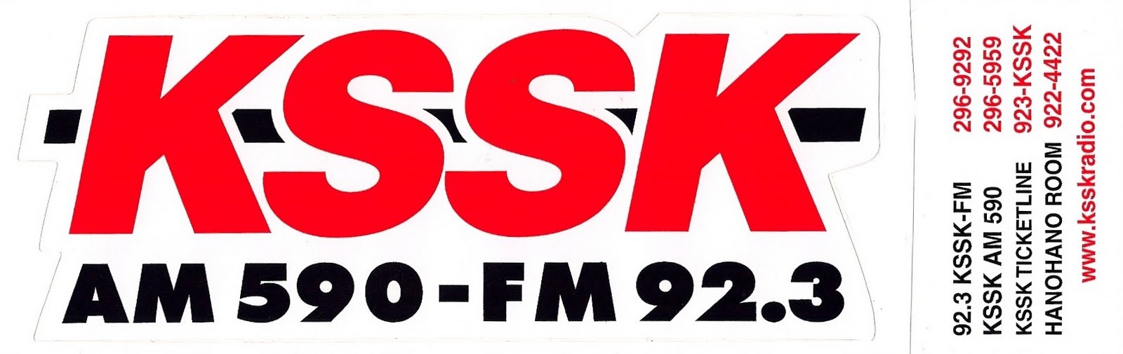 Radio Sticker of the Day: Market #1s - Honolulu - KSSK