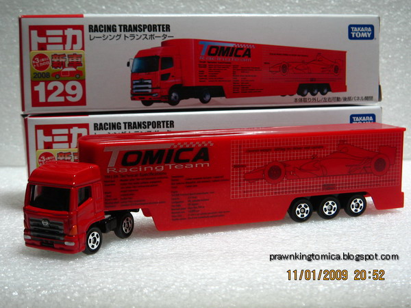 Prawnking's Tomica Collection , トミカすごい: トミカ ロングタイプトミカ No.129 レーシング トランスポーター
