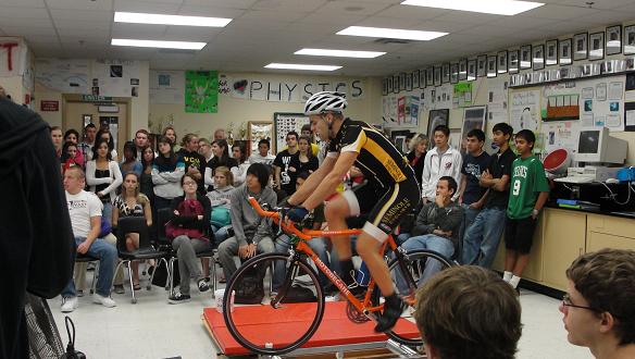 Home Physics: Cycling Physics -- Watch a physics teacher in action