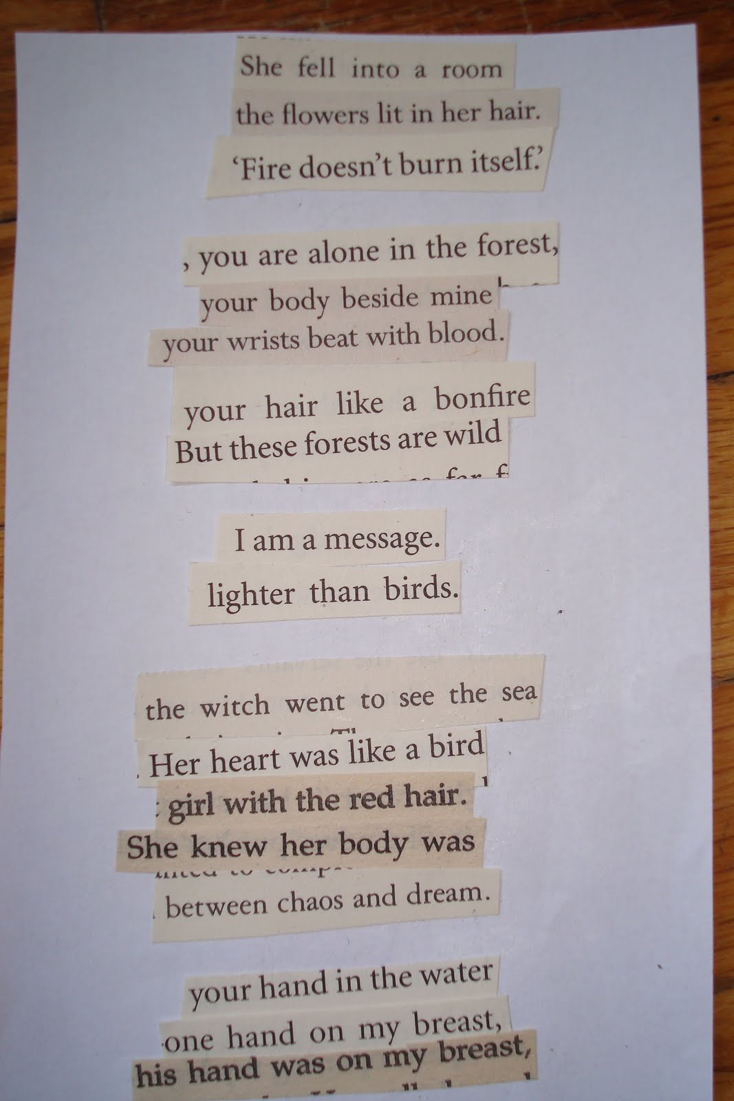 Rose trees, said Alice: Cut up Poems 2