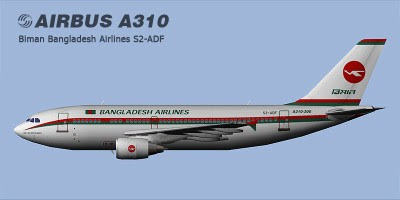 Flight Simulator Repaints & Stuff: Biman Bangladesh Airlines Airbus A310