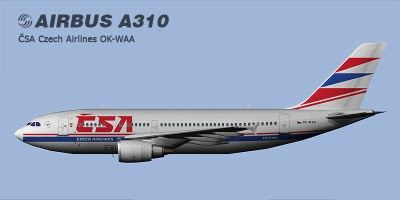 Flight Simulator Repaints & Stuff: CSA Czech Airlines Airbus A310 GE