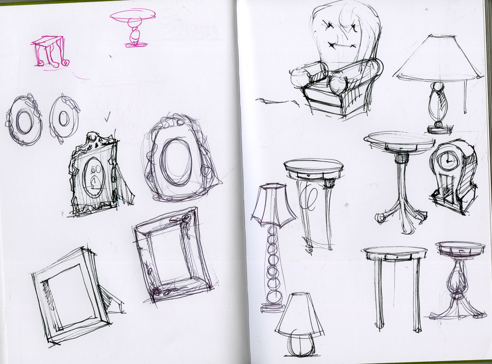 The Fantastic Mr. Bojangles: Storyboards and Living Room Concepts