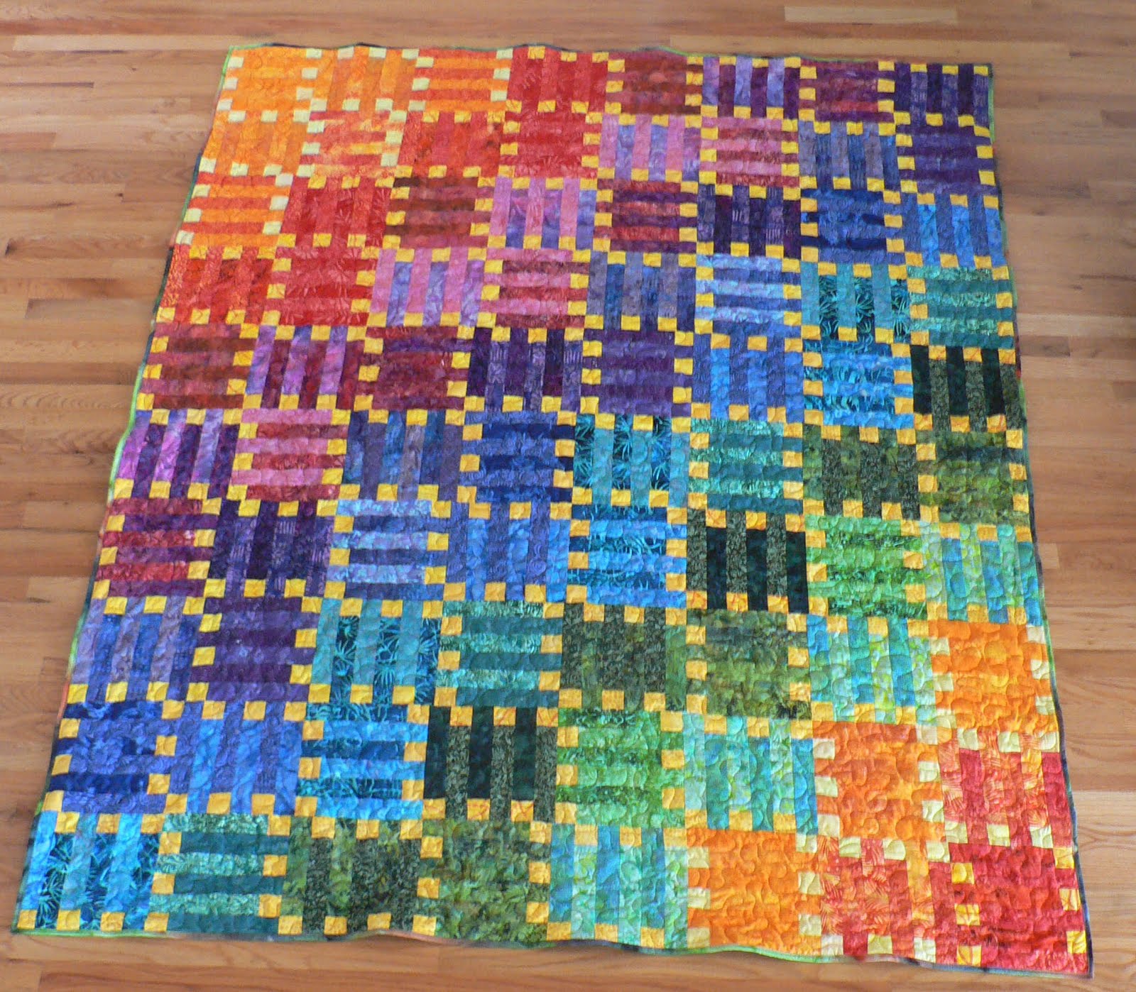 Creative Expressions: Rainbow Batik Quilt