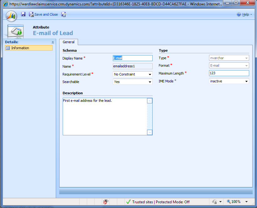 Wardlaw Claims Service Company Blog Microsoft Dynamics Crm Rename Attributes And Rearrange Them