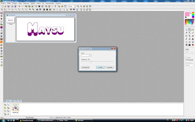 Maysu Creaciones: Tutorial Fotofiltre: Letras achatadas con saltos