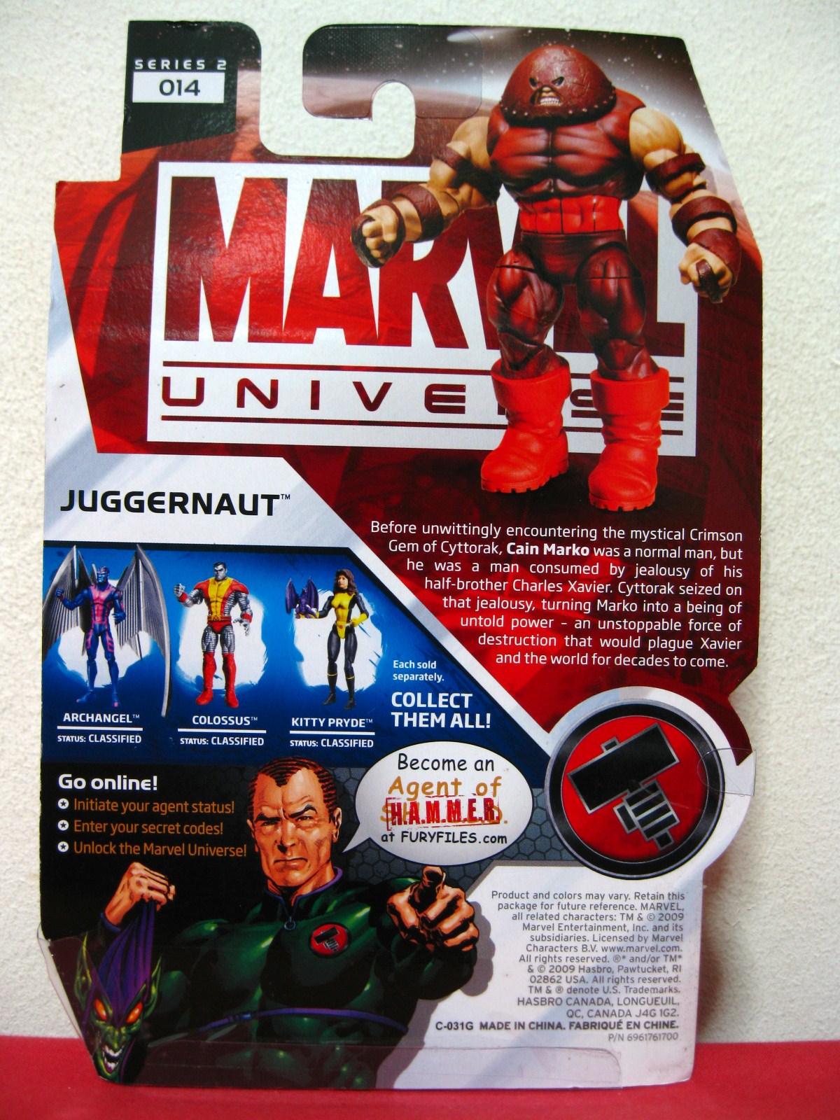 Chase Variant: Unstoppable! - Marvel Universe HAMMER Files 3.75" Juggernaut