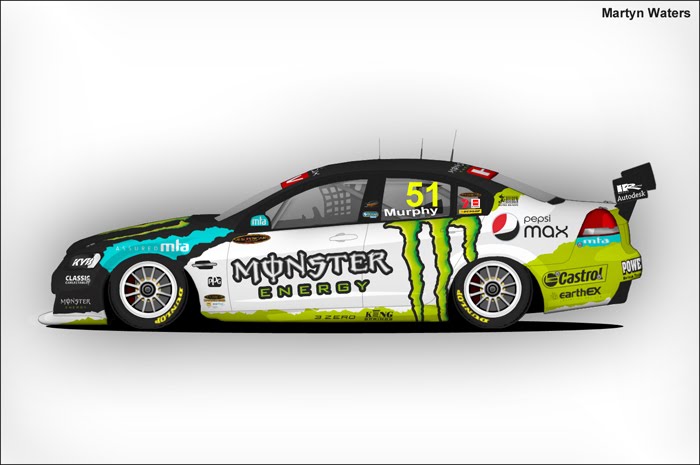 Martyn Waters Livery Designs: Monster Energy Kelly Racing Concept