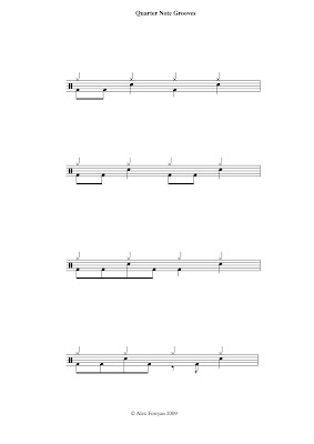 Playsomething Drums: Quarter Note Grooves