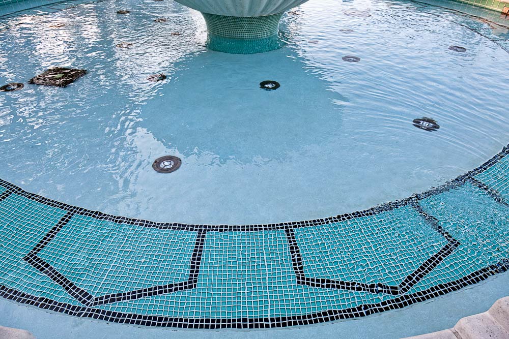 Monrovia Public Library Fountain - Detail