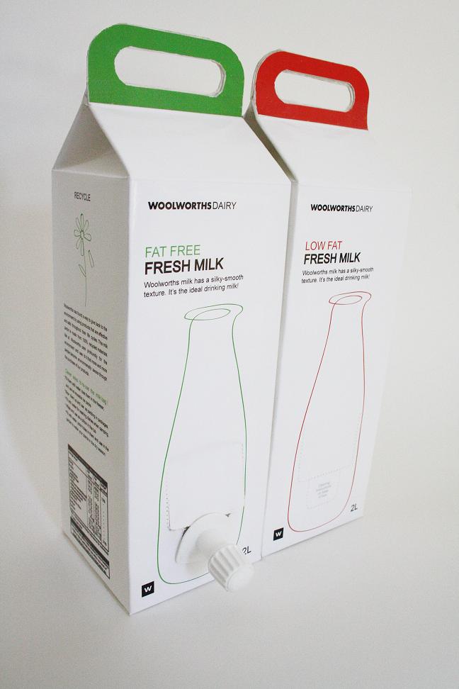 Ivana Lilly: WOOLWORTHS 2L Milk packaging 2nd place Goldpack awards 2010