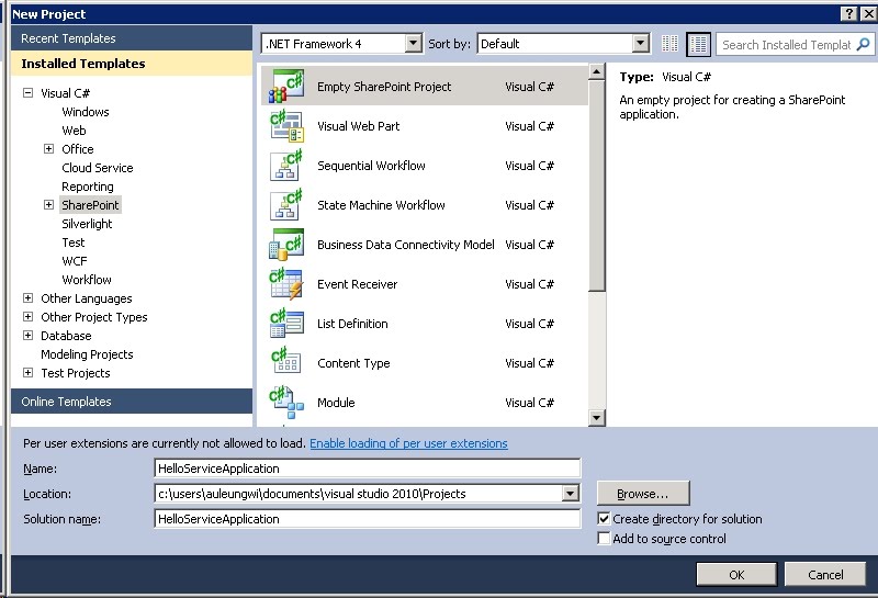 An Egg In The Sharepoint World Create Custom Service Application In Sharepoint 2010 Part 1