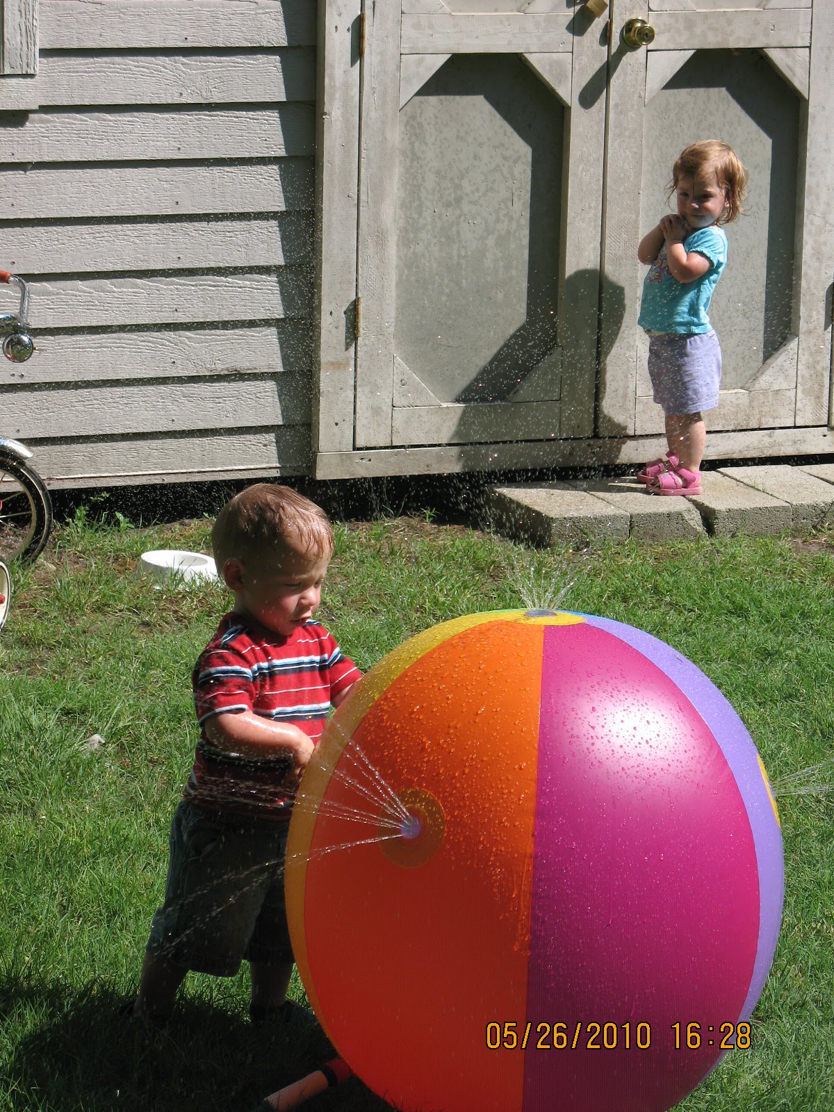 4EVER BLESSED: McLean Party of Eight: Little Tykes Sprinkler Ball 5-26-10