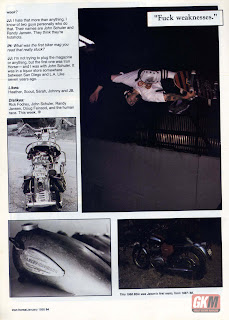 Greasy Kulture: Jason Jessee 'Bikerider' article, Iron Horse Jan '95