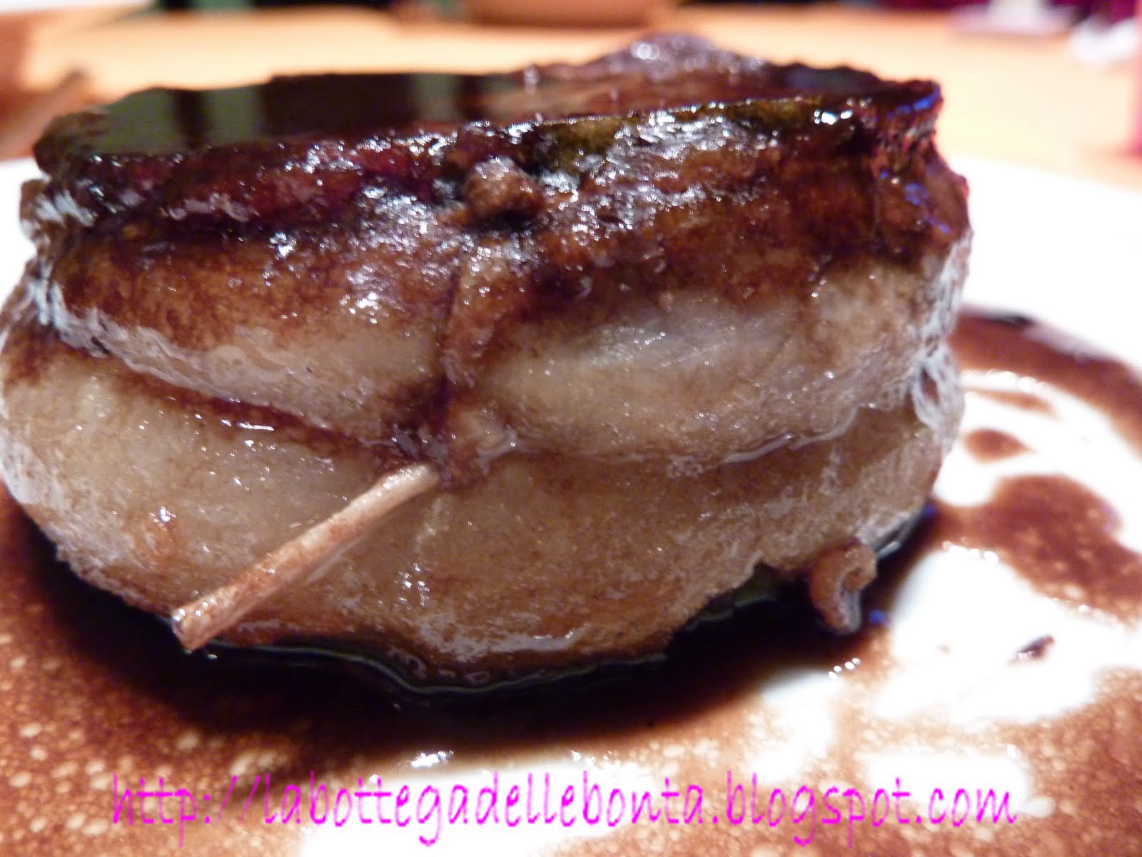 La Bottega delle Bontà: FILETTO DI MANZO AL LARDO E RIDUZIONE DI ACETO ...