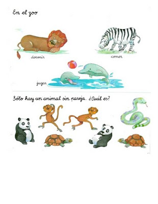 EJERCICIOS DE LENGUAJE - EL PARQUE ZOOLOGÍCO : FICHAS PARA NIÑOS