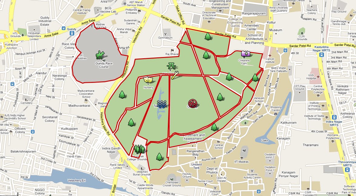 Guindy Some Main Place Maps