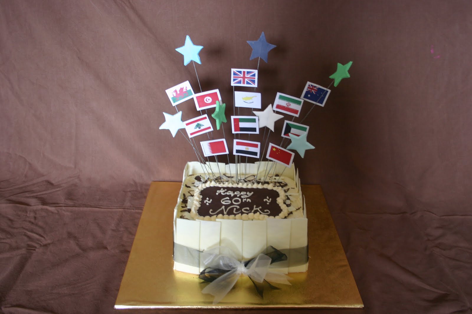 Three Beez Cakes: 60th Flag of the World Cake