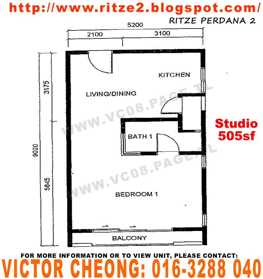 Ritze Perdana 2 Residence @ Damansara Perdana: Types of unit at Ritze ...