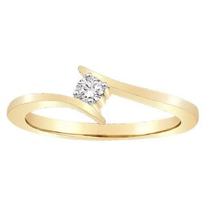 Beautiful Rings and Jewelry Gallery: 14k Yellow Gold Diamond Promise Ring