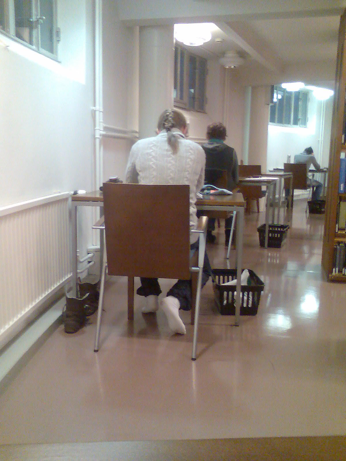 The White Socks Collection Project: Candid Socks in Library of Finland