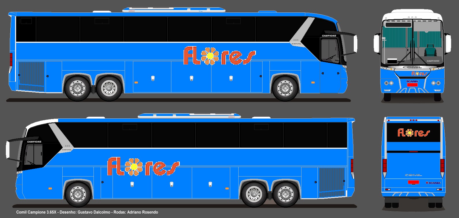 omnibus peruanos de francisco emiliano: proyecto flores hnos