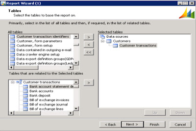 Dynamics ax: Dynamics ax Report Wizard