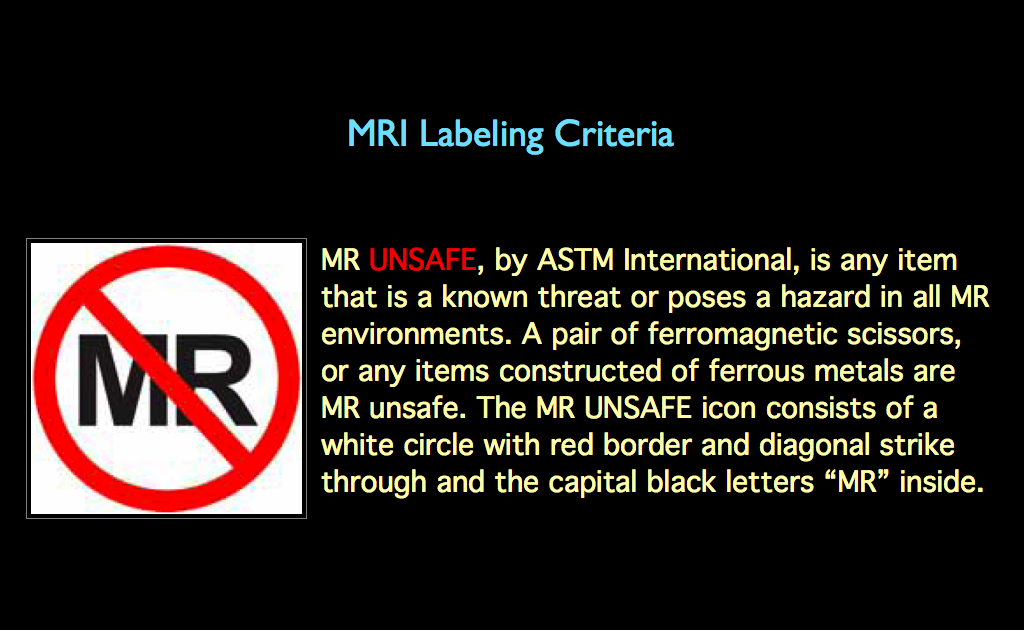 MRI BLOG: MRI Safety