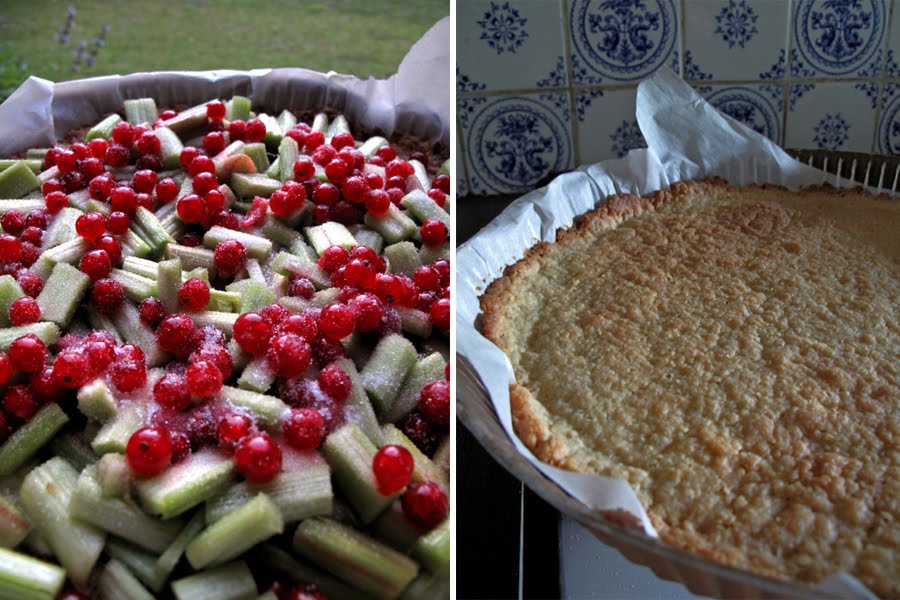 melopapilles: Tarte groseilles & rhubarbe