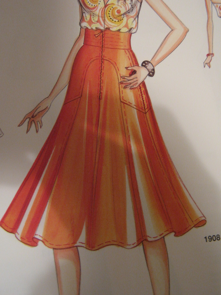 Marfy Gored Skirt 1908 pattern review by yorkshire lass