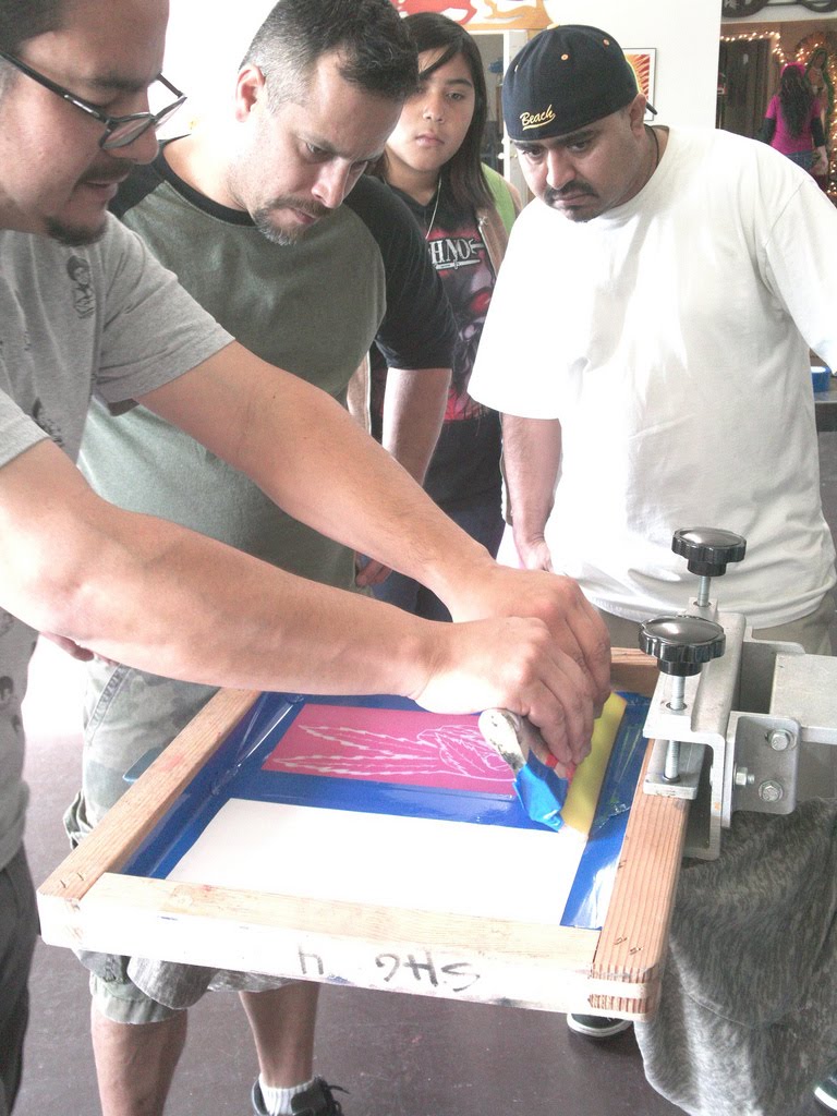 Self Help Graphics & Art: Silk Screening Workshop with Dewey Tafoya