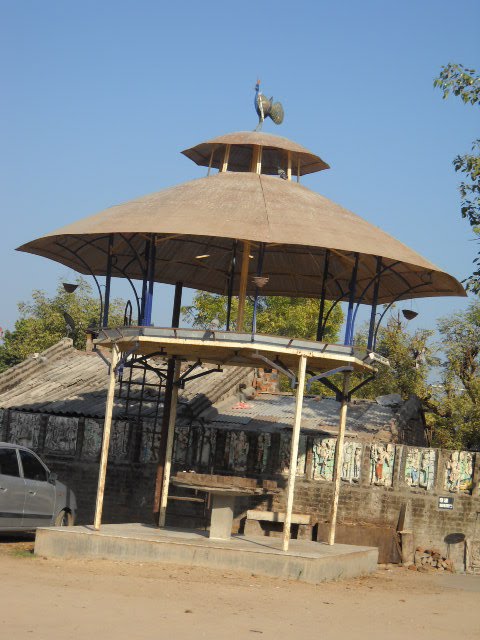 Green Gujarat state: Chabutra a bird feeding platform in gujarat india