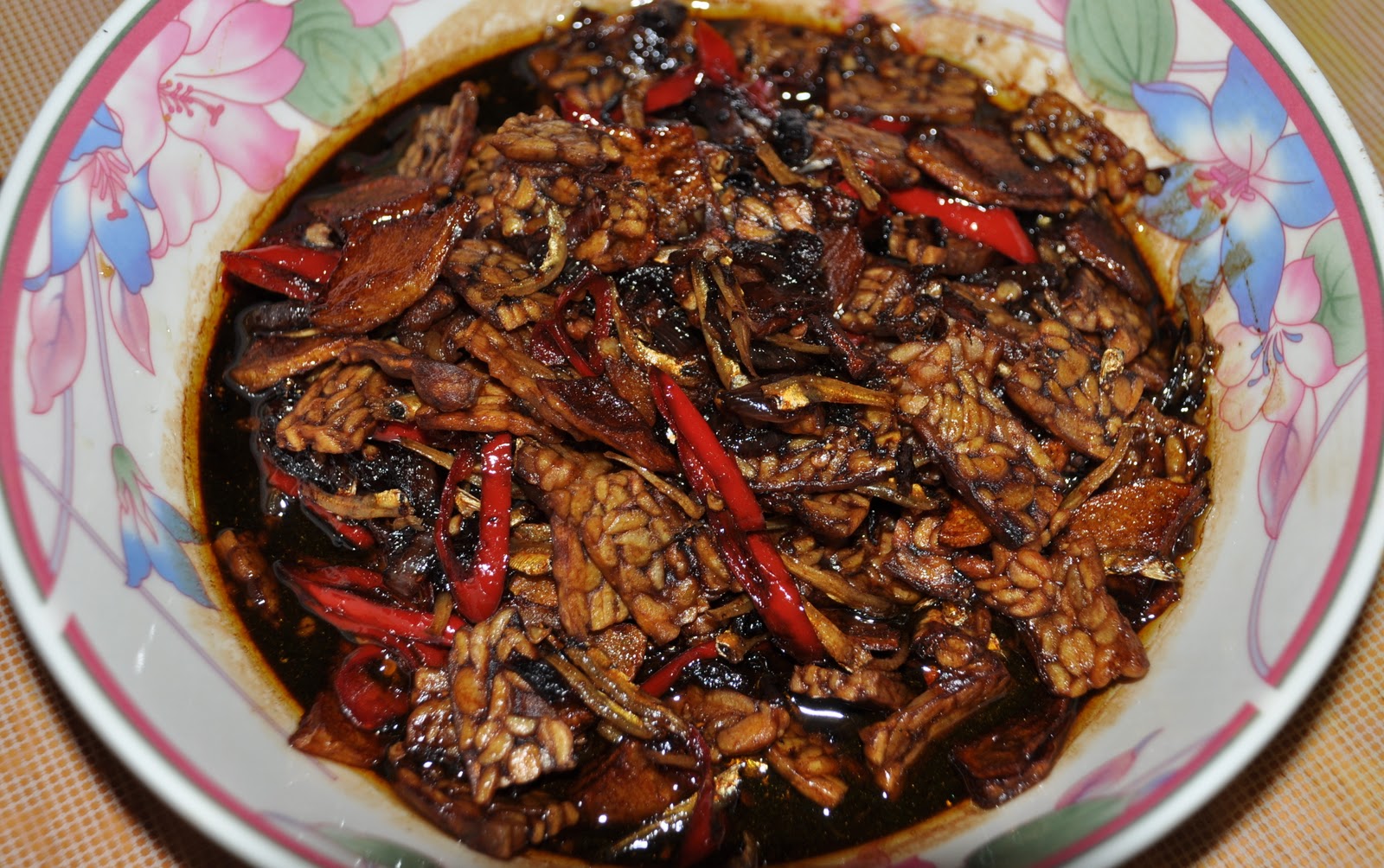 Emmymazli: Resepi Tempe Ikan Bilis Masak Kicap