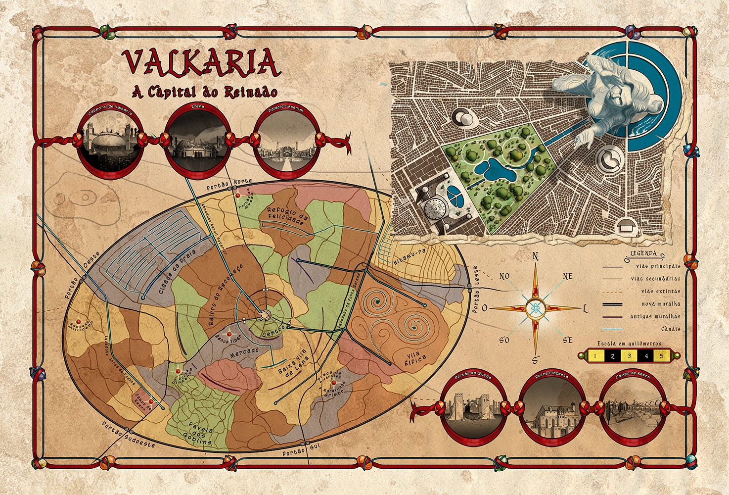 Knight of Hammer: Valkaria: cidade sob a Deusa