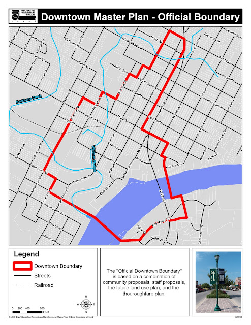 Planning Downtown Marble Falls: Downtown Boundary