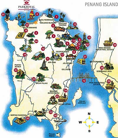 PULAU PINANG DESTINATION: Pulau Pinang Map & History