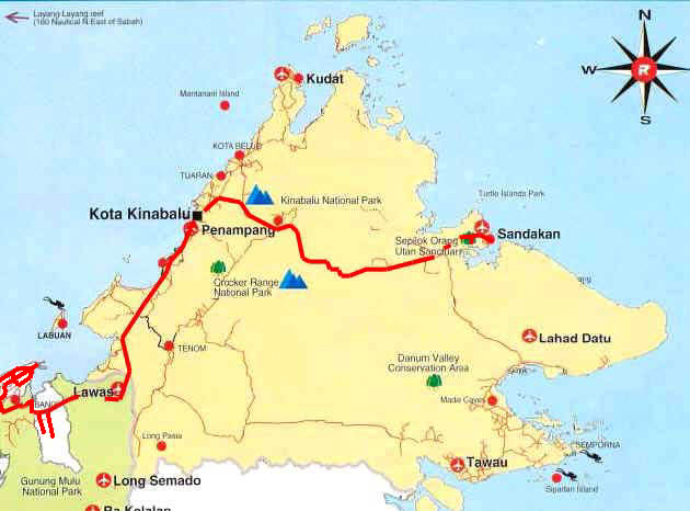 Sabah Destination: Sabah Map & History