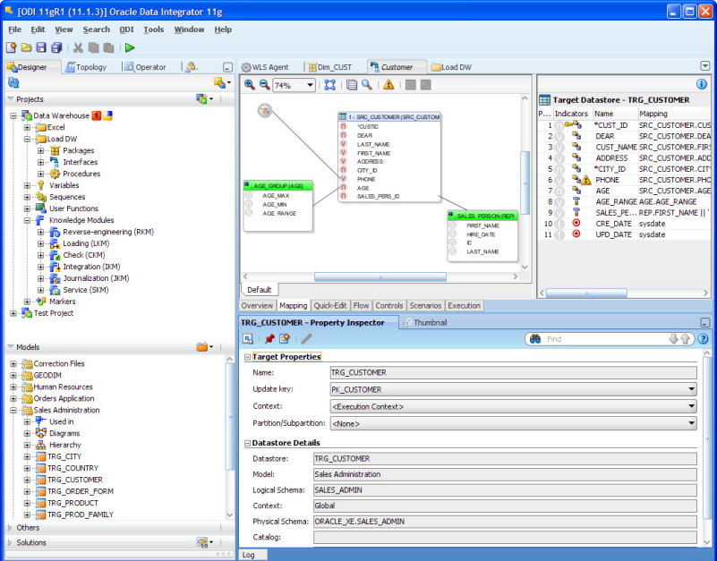 Практика использования Oracle Data Integrator (ODI): Новые возможности Oracle Data Integrator 11g.