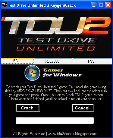 Serial Number Test Drive Unlimited 2 Xbox - pagelasopa