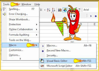 Visual Basic for Application: How open visual basic editor (VBE) in Excel?
