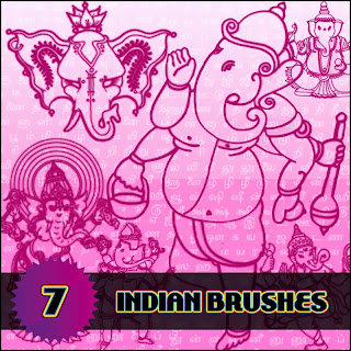 Efeito Photoshop: Indian Photoshop Brushes