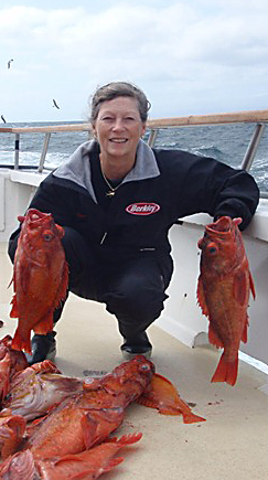 La cuisine d'une pêcheuse californienne