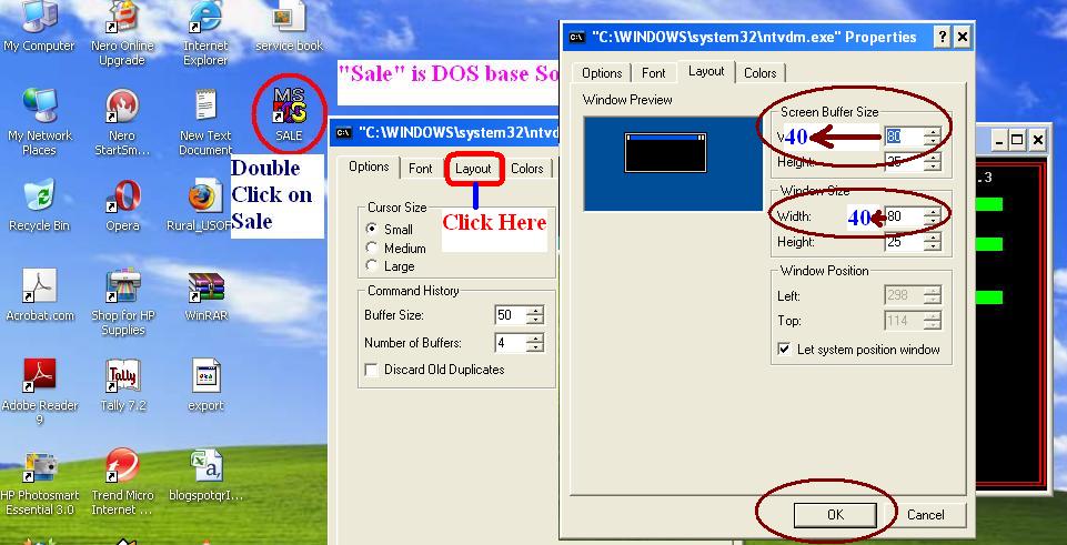 Procedure to View Full Screen, DOS Platform Software in Windows ~ Gsoftnet