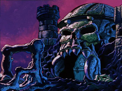 Eternian Backgrounds: Castle Grayskull - Exterior Wide Shot