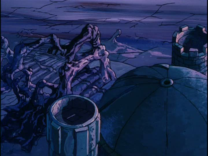Eternian Backgrounds: Castle Grayskull - Exterior Wide Shot