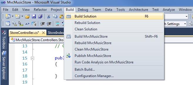 MVC Music Store - Tutorial