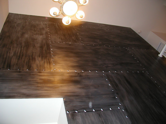 Jen Sparks, Art and Extras: Brushed Metal Wall with Rivets